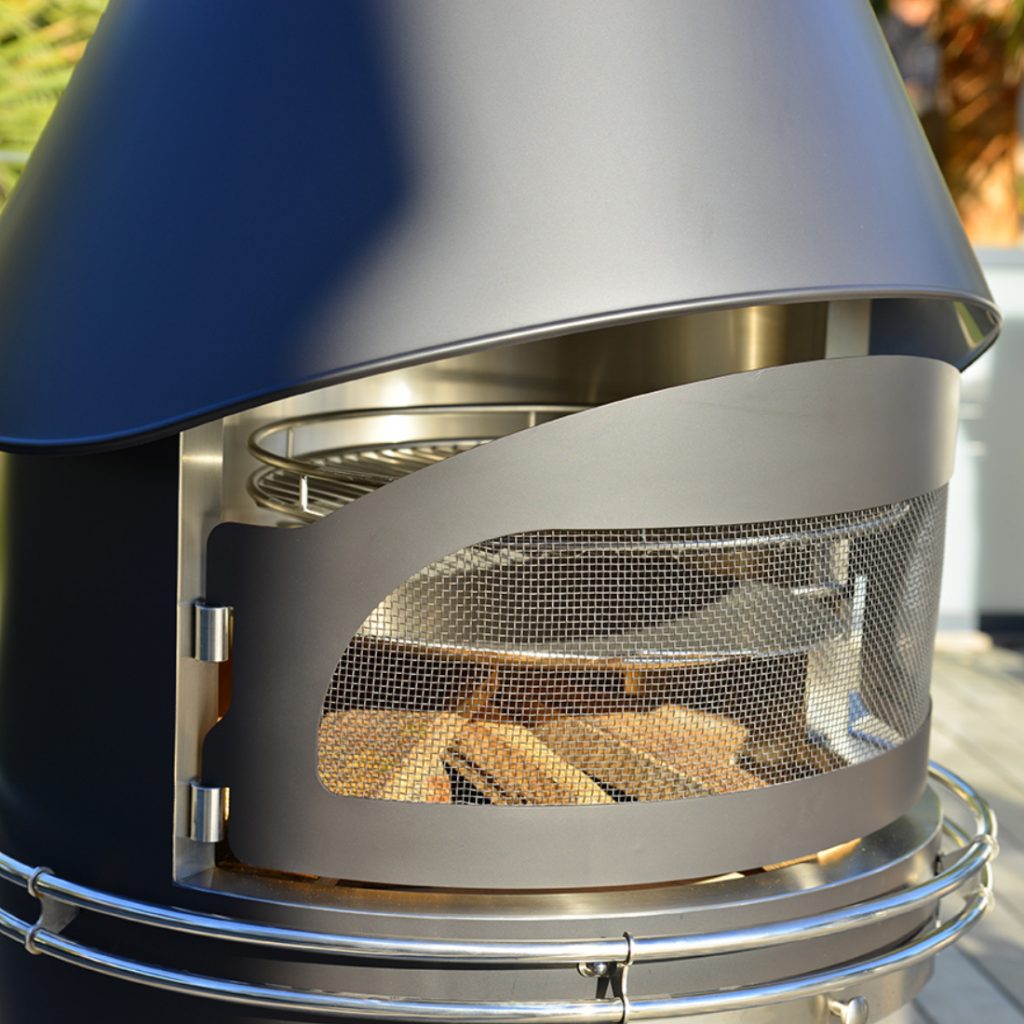 Passionsgrill tuinhaard / barbecue RVS - SHINE XL - Ø100 x 250 cm - XARO